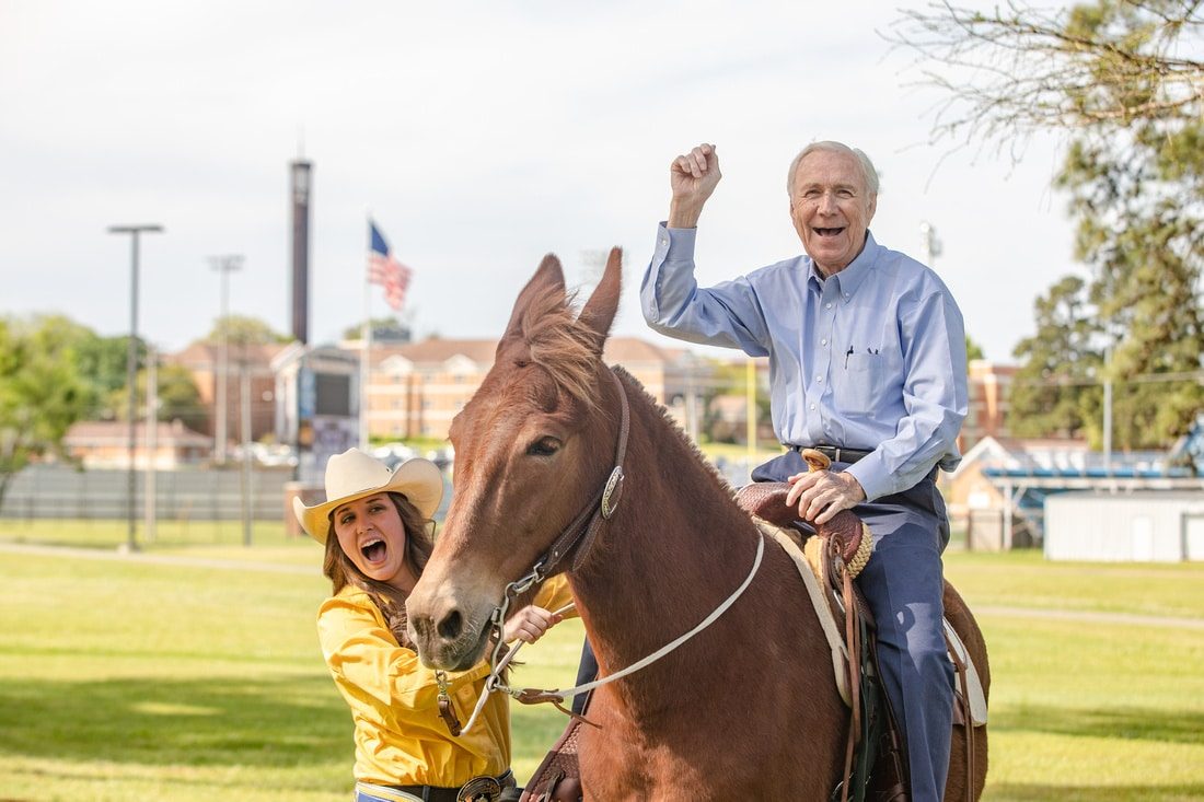Investing in People: Ron Harrell rides in for a visit | The Stater Magazine